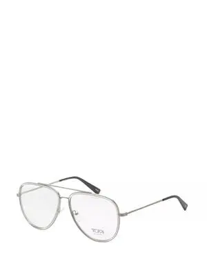 Tumi Aviator Eyeglasses - Silver