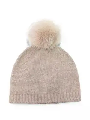 LISKA Liska Pom-Pom Knit Beanie