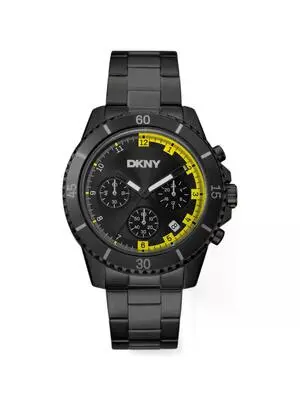 Dkny 42mm Chronograph Watch - Black