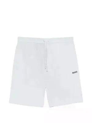 BOSS Logo-embroidered Shorts - Blue