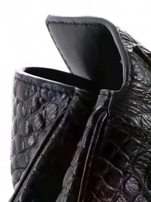 Balenciaga Rodeo Crocodile Embossed Leather Mini Shoulder Bag