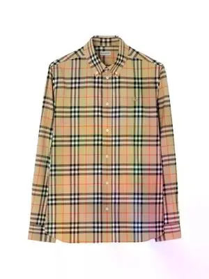 Burberry Check-pattern Shirt - Neutrals