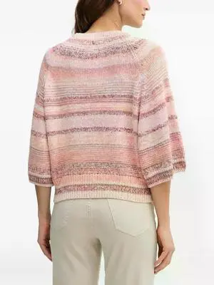 MOS MOSH Mmedele Striped Raglan-sleeve Sweater