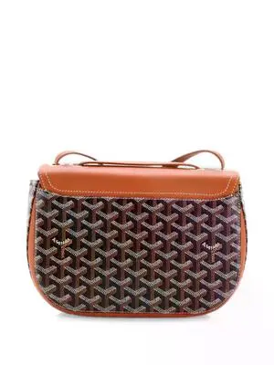 Goyard Coated Canvas And Leather Shoulder Bag