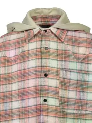 JUN/NAKAYAMA Check Hooded Shirt