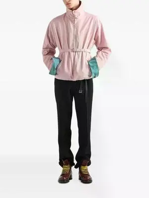 Prada Cotton Poplin Jacket With Belted Waist