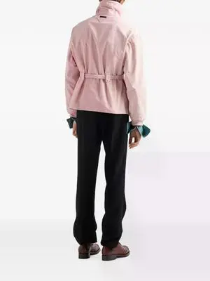Prada Cotton Poplin Jacket With Belted Waist