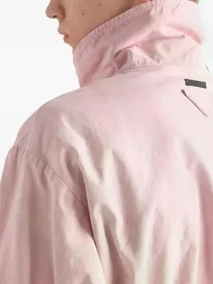 Prada Cotton Poplin Jacket With Belted Waist