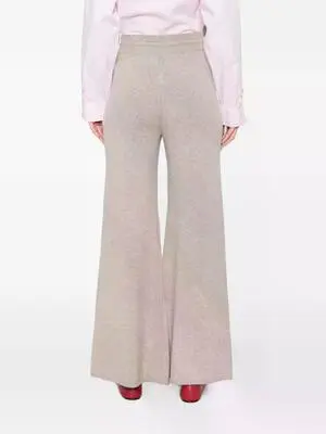 PANICALE Drawstring Palazzo Knit Trousers