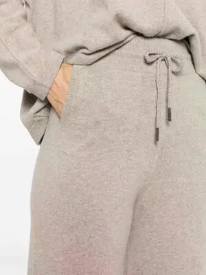 PANICALE Drawstring Palazzo Knit Trousers