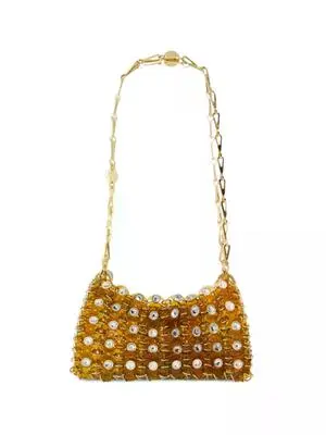 Rabanne 1969 Nano Crystal Embellished Shoulder Bag - Brown