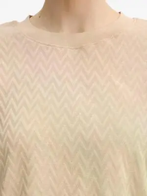 MOS MOSH Chevron Pattern T-shirt