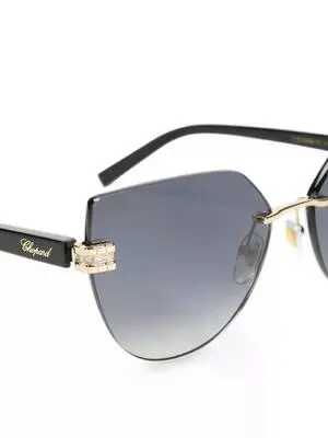 Chopard Crystal-embellished Rimless Sunglasses