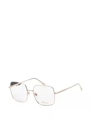 Chopard Geometric-frame Glasses - Gold
