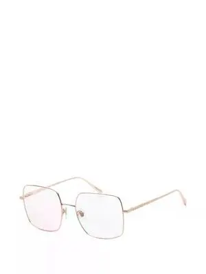 Chopard Geometric Frame Eyeglasses - Gold