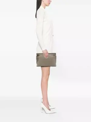 Loewe 2016 Embossed Anagram Leather Repeat T Clutch Bag