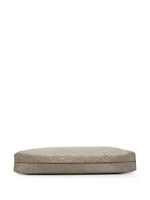 Loewe 2016 Embossed Anagram Leather Repeat T Clutch Bag