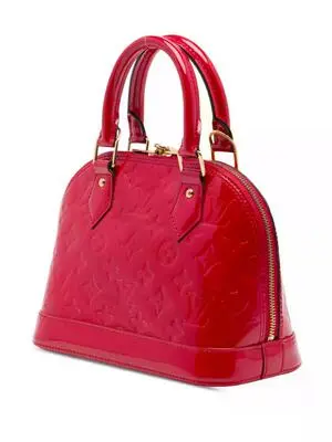 LOUIS VUITTON 2017 Monogram Vernis Alma Bb Satchel