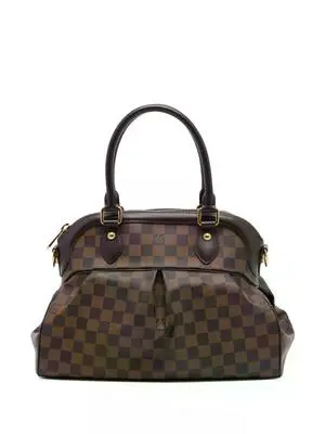 LOUIS VUITTON Damier Ebene Trevi Pm Satchel - Brown