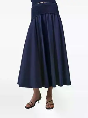 Simkhai Ovie Flared Midi Skirt