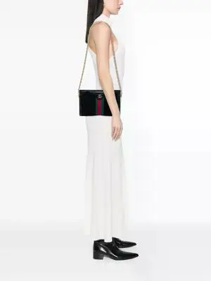 Gucci 2016-2026 Small Suede Web Ophidia Chain Crossbody Bag
