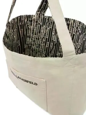 Karl Lagerfeld All-over Print Reversible Shopper Bag