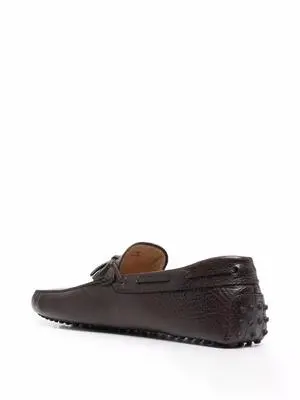 TOD'S Tie-front Leather Loafers