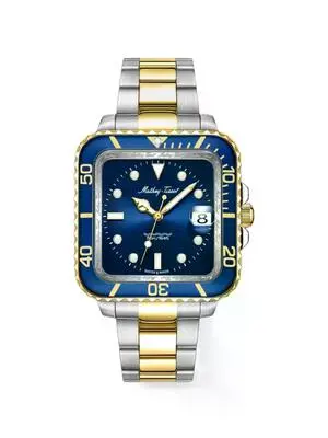 MATHEY TISSOT 40mm Square-frame Watch - Blue