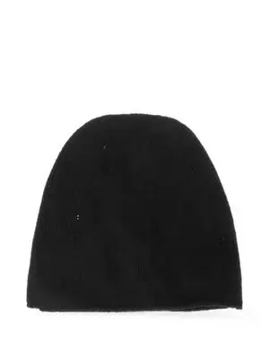 JUN/NAKAYAMA Logo Plaque Ribbed Beanie