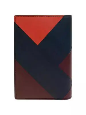 Loewe Anagram Leather Passport Cover - Blue