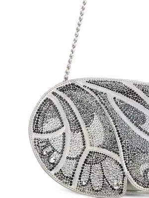 Rodo Crystal Embellished Suede Shoulder Bag