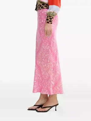NEVER FULLY DRESSED Paisley-print Midi Skirt