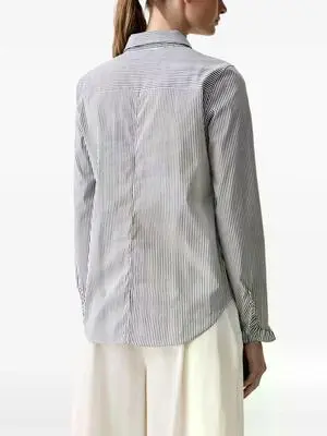 MOS MOSH Mmmattie Flip Striped Ruffle-cuff Shirt