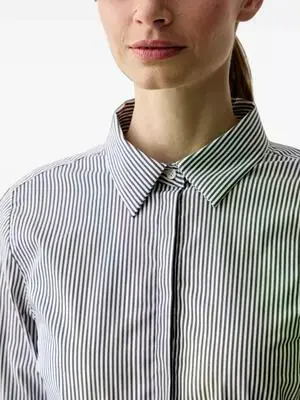 MOS MOSH Mmmattie Flip Striped Ruffle-cuff Shirt