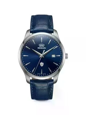 RICHELIEU SWISS Logo-detail 30mm Watch - Blue