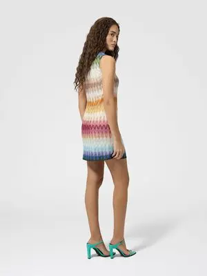 Missoni Sleeveless Dégradé Viscose Mini Dress - Multicoloured