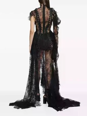DREAMING ELI The Queen Mother Lace-overlay Dress