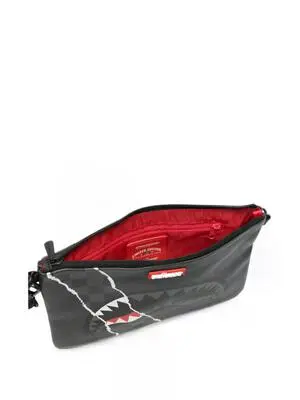 SPRAYGROUND Shark Central Checkered Clutch Bag
