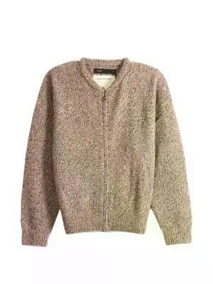 Frenckenberger Zip-up Marl Effect Sweater