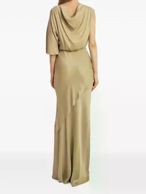 IRINA SCHROTTER Beatrice Asymmetric-sleeve Maxi Dress