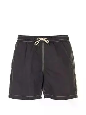 Hartford Drawstring-fastening Stitching-detail Swim Shorts - Grey
