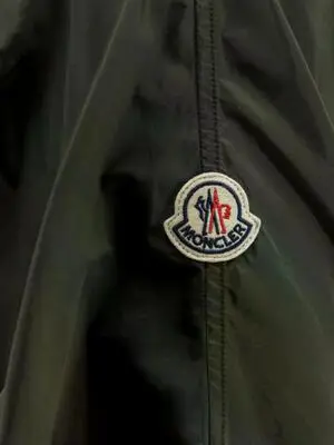 Moncler Logo Patch Hooded Jacket - Green