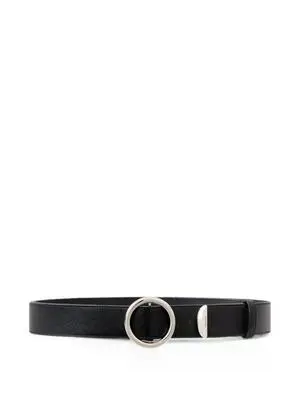 Givenchy Round-buckle Leather Belt