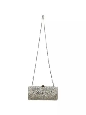 Rodo Crystal-embellished Clutch Bag - Silver