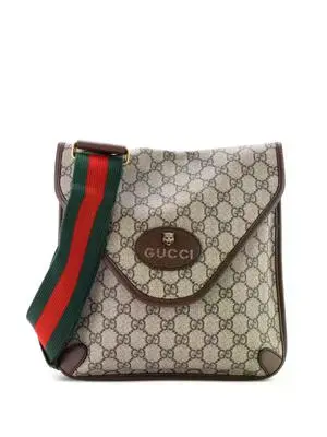 Gucci Gg Coated Canvas Messenger Bag - Brown