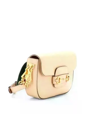 Gucci Horsebit 1955 Shoulder Bag Leather Mini Crossbody Bag - Neutrals