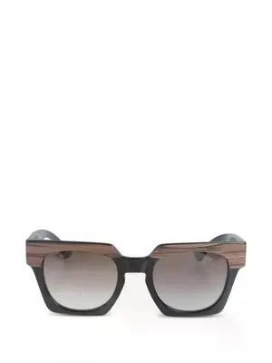 Kàdor Portofino Geometric Frame Sunglasses - Black