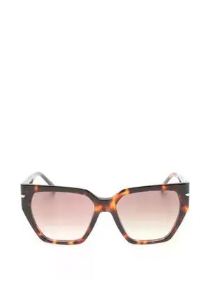 Victoria Beckham Geometric-frame Sunglasses - Brown