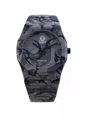 D1 MILANO X Aape Urban Camo 39mm Watch - Grey