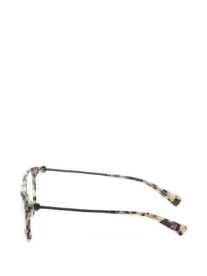 John Varvatos Tortoiseshell-effect Square-frame Glasses